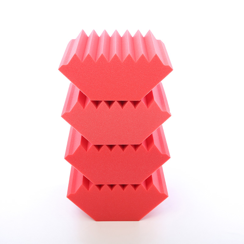 Red Acoustic Foam Bass Traps Soundproof Foam Bass Traps